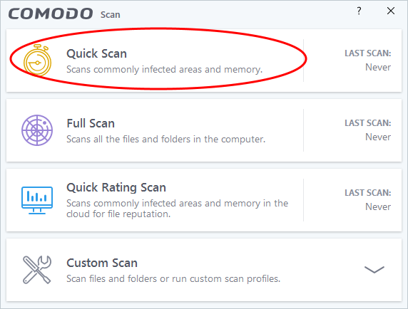 Run A Quick Scan, Scan My PC, Virus Scan, Virus Removal | Client Security